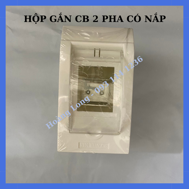 Hộp nổi gắn CB cóc đen, CB 2 tép, CB 3 tép có nắp che và không nắp ...