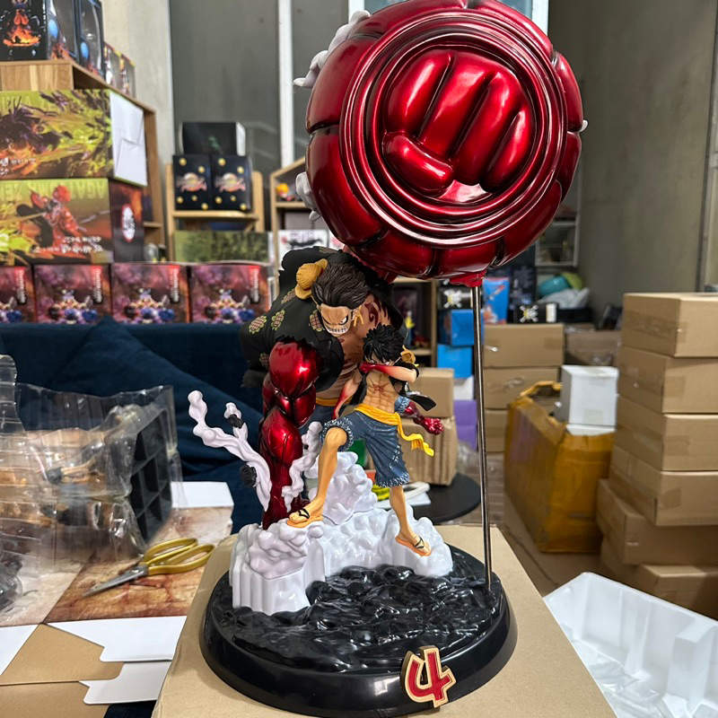 Mô hình Luffy Gear 4 mô hình kép siêu khủng cao 50cm (Mô hình Anime One ...