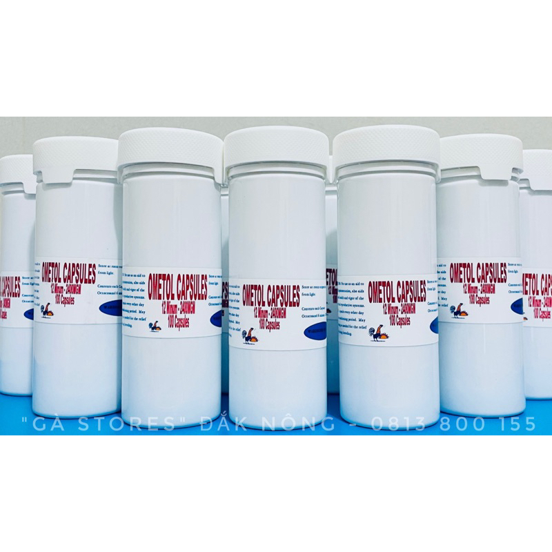 [Hộp 100v] OMETOL CAPSULES 12Minum 2400mgm F.B.McGuinness - Nguyên seal ...