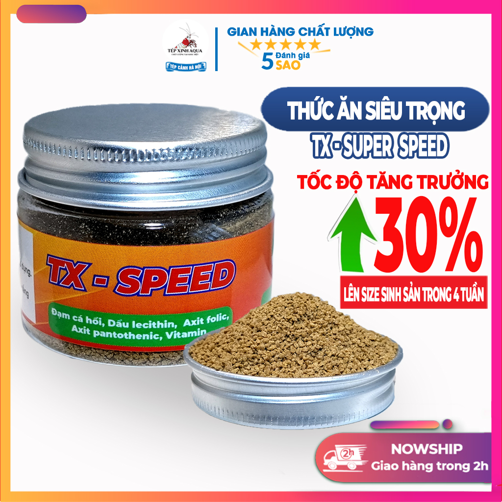Thức ăn tép cảnh - Siêu trọng kích size - TX Super Speed - Tép xinh aqua | Shopee Việt Nam