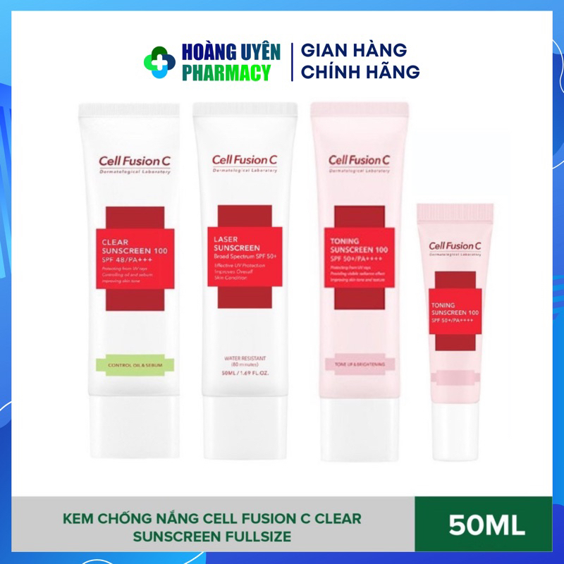 Kem Chống Nắng Cell Fusion C - Kcn Cell Fushion Clear Sunscreen 50ml ...