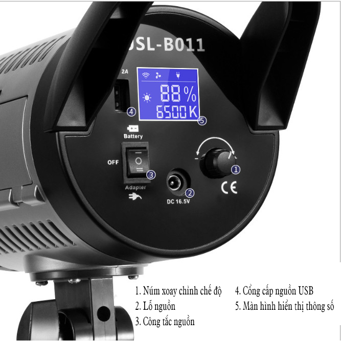 [DEAL SỐC MUA 1 tặng 2] Đèn led studio JSL B0200 200W quay phim chụp ...