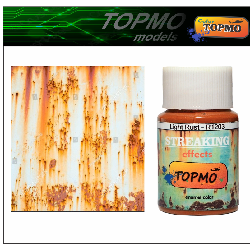 sơn hiệu ứng mô hình cũ rỉ sét Streaking Rust Effects - Light Rust -R1203 | Shopee Việt Nam