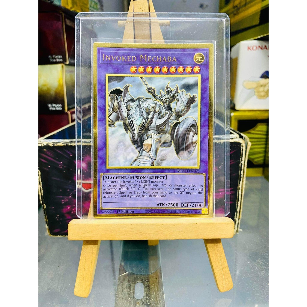 [ Dưa Hấu Yugioh ] Lá bài thẻ bài Invoked Mechaba – gold Rare - Tặng ...