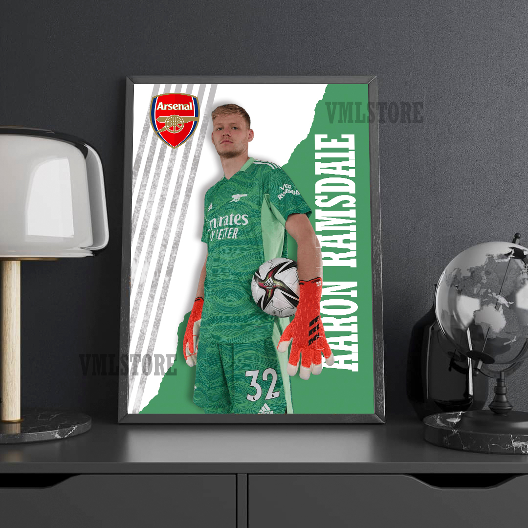 Poster Aaron Ramsdale CLB Arsenal,Khung Ảnh Bóng Đá-Tranh Treo Tường ...
