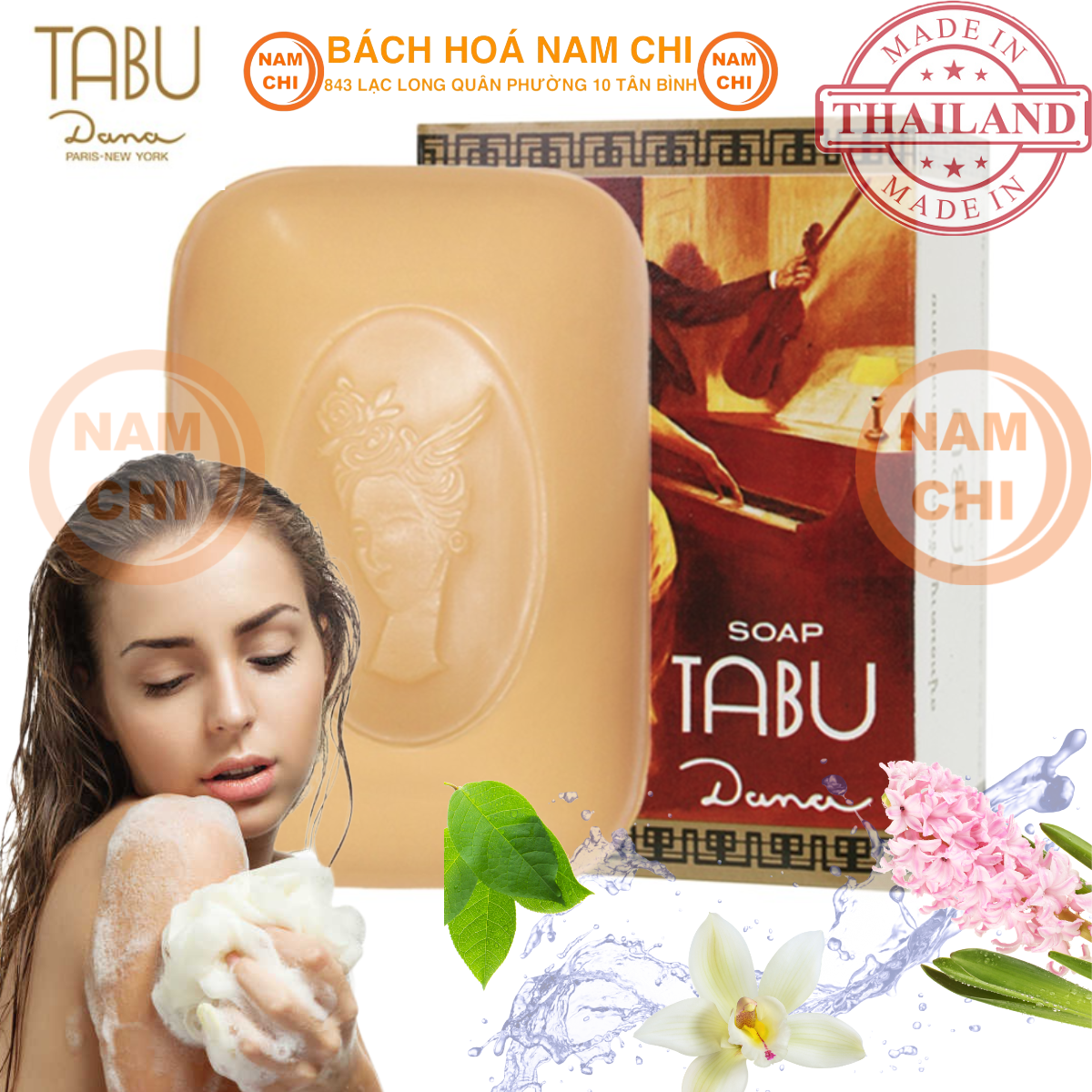 [SOAP CỤC] Xà Phòng TABU DANA New York Paris 90G Thái Lan Hương Nước ...