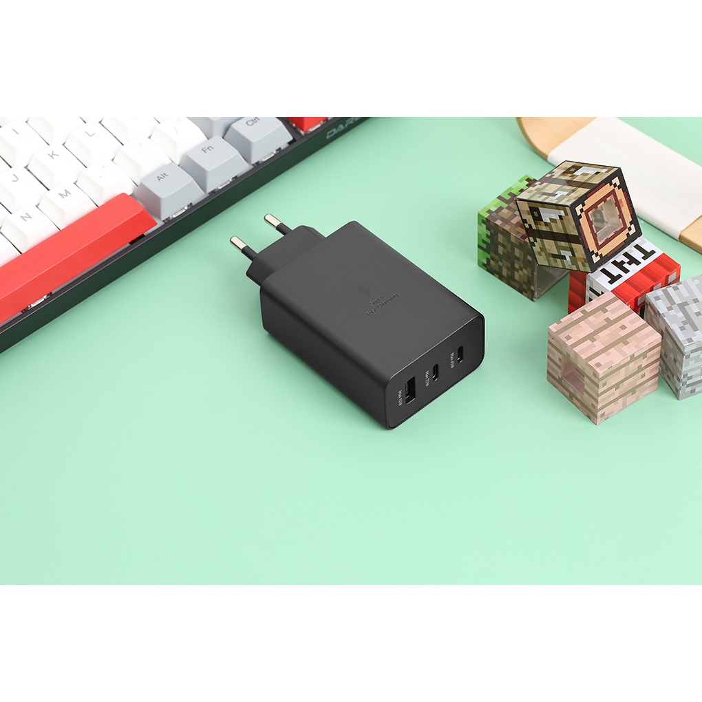 Adapter sạc 3 cổng USB Type C PD 65W Samsung EP-T6530 | Shopee Việt Nam
