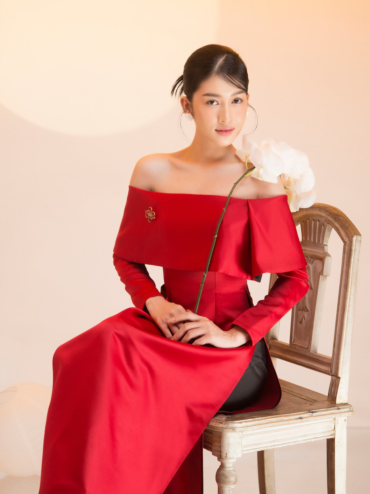 Áo Dài Ngọc Cung - EDINI - A1485 | Shopee Việt Nam