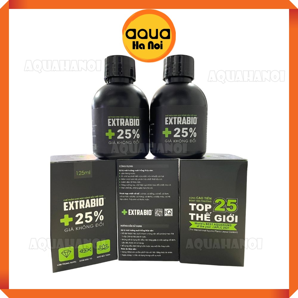 Vi sinh Extra Bio làm trong nước bể cá cảnh thủy sinh - Chai 125ml/250ml/500ml | Shopee Việt Nam