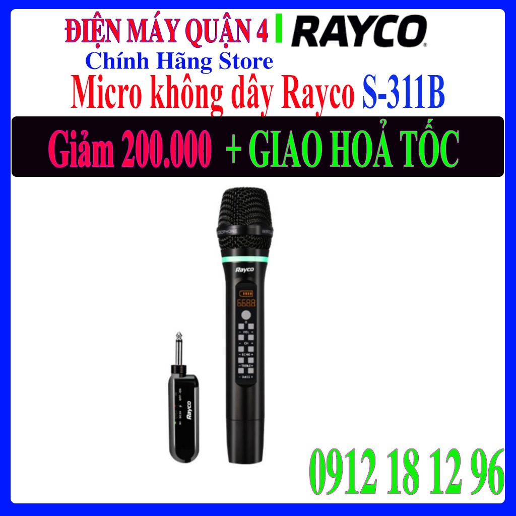Rayco S311B -- Micro không dây Rayco S-311B - Hàng chính hãng | Shopee ...