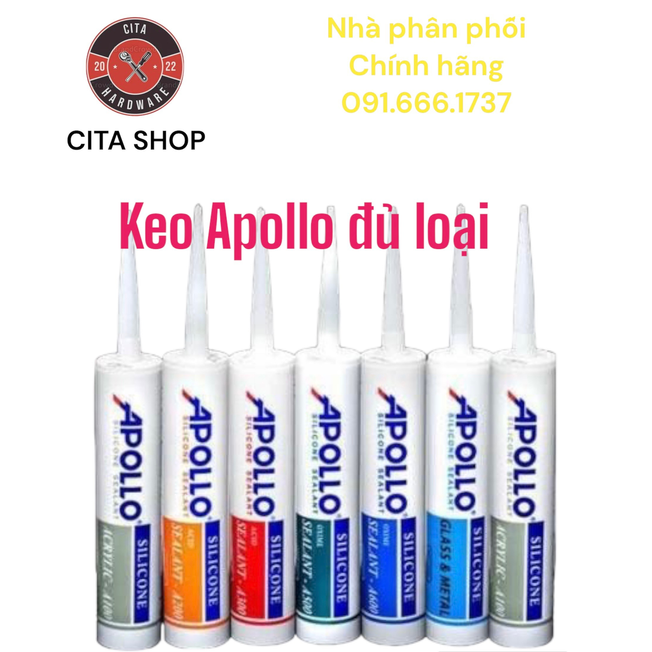 Keo silicone apollo chính hãng A100 A200 A300 A500 A600 | Shopee Việt Nam