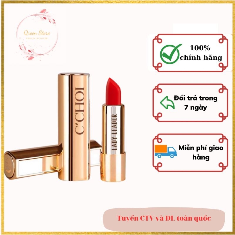 Son sáp C'Choi Lady - Leader Organic bền màu và chống nắng cho môi ...