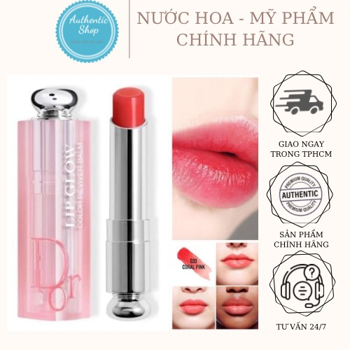 Son Dưỡng Dior Addict Lip Glow Màu 033 Coral Pink ( Mới Nhất ) | Shopee ...