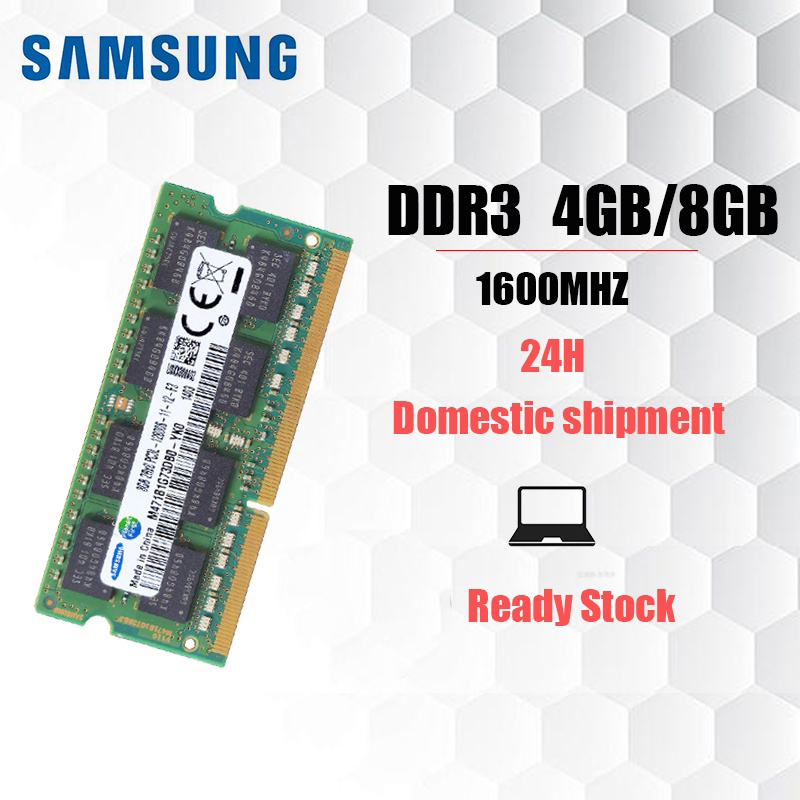 【Ship hàng tận nơi 24H】Samsung 2GB/4GB/8GB DDR3/DDR3L Notebook Memory RAM SODIMM 1600MHz 204Pin ...