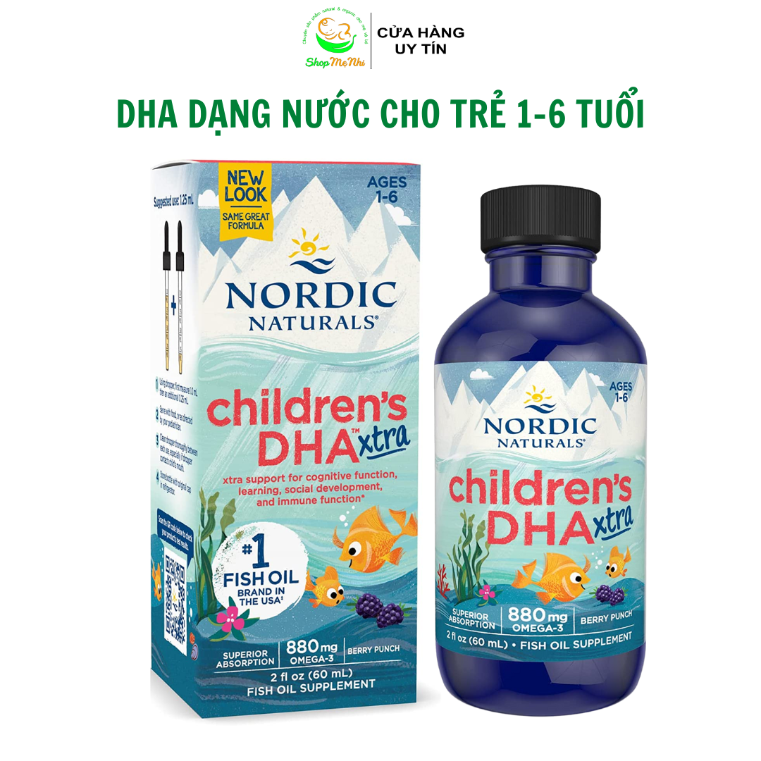 Siro bổ sung DHA hàm lượng cao cho trẻ từ 1-6 tuổi Nordic Naturals ...