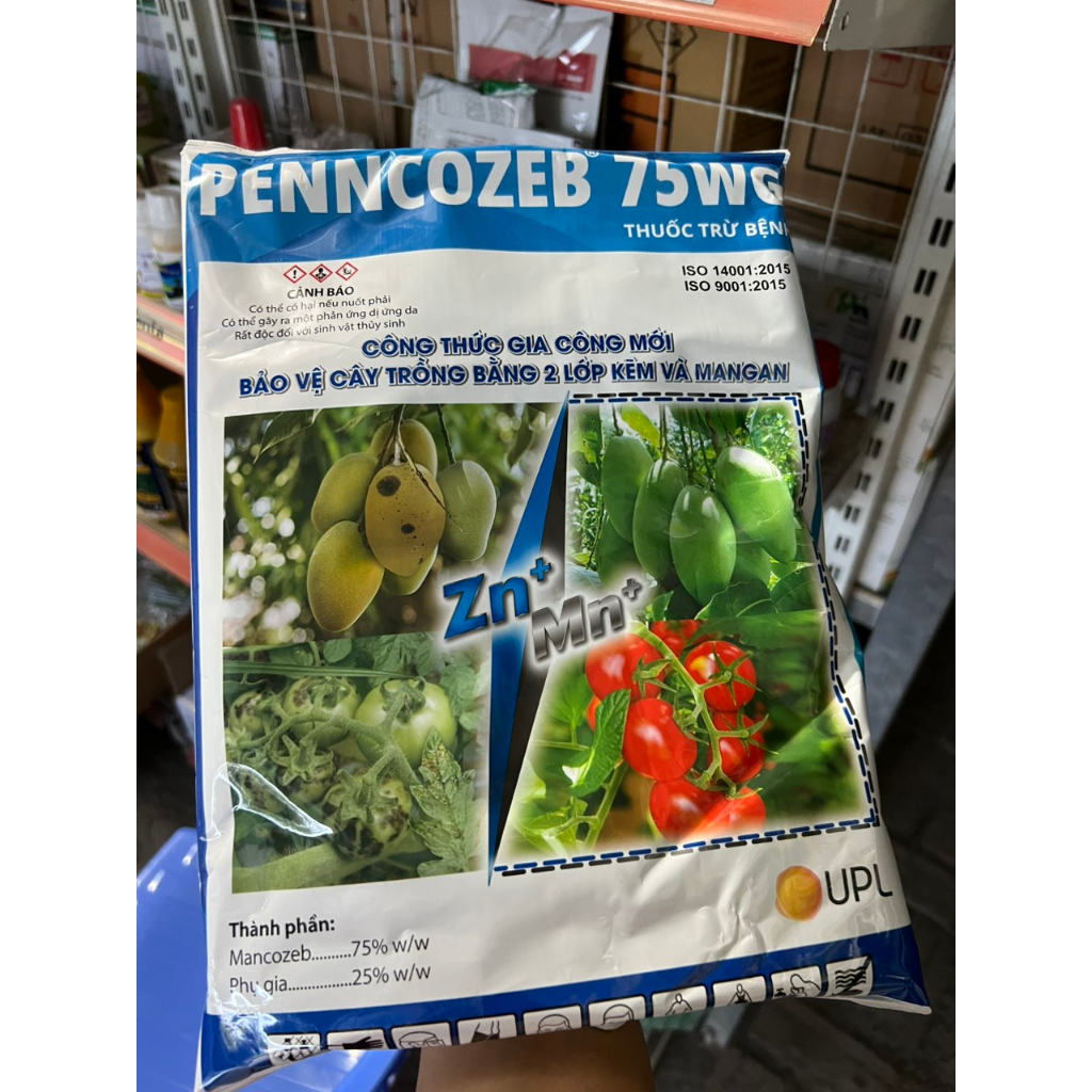 Thuốc trừ bệnh Mancozeb cao cấp bổ sung kẽm & mangan Penncozeb 75wg ...