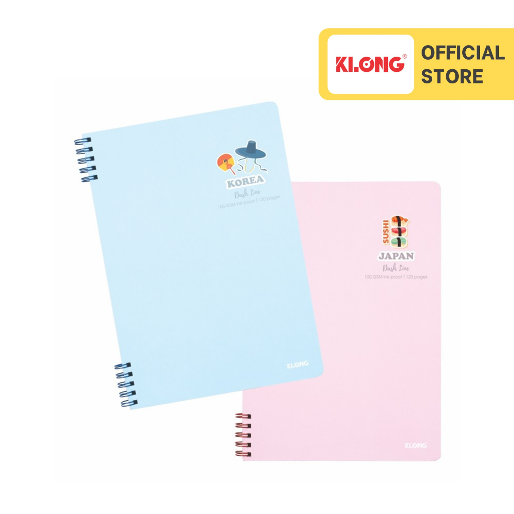 Vở kẻ ngang Dash Line lò xo kép 2 đầu B5 120 trang 100/76; MS: 506 ...