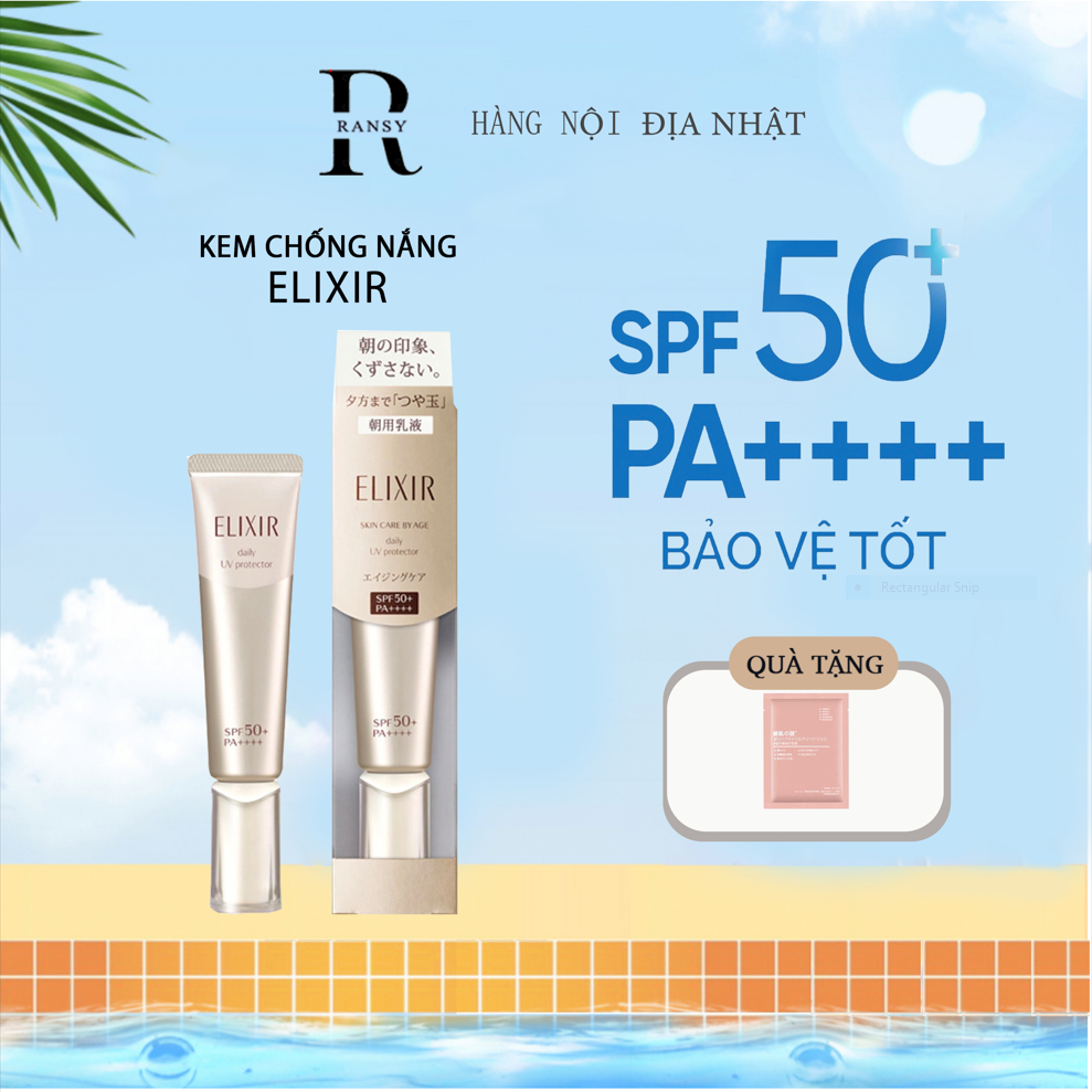 Kem Chống Nắng Elixir Shiseido ( tinh chất dưỡng da ban ngày ) Nhật Bản sp50++++ | Shopee Việt Nam