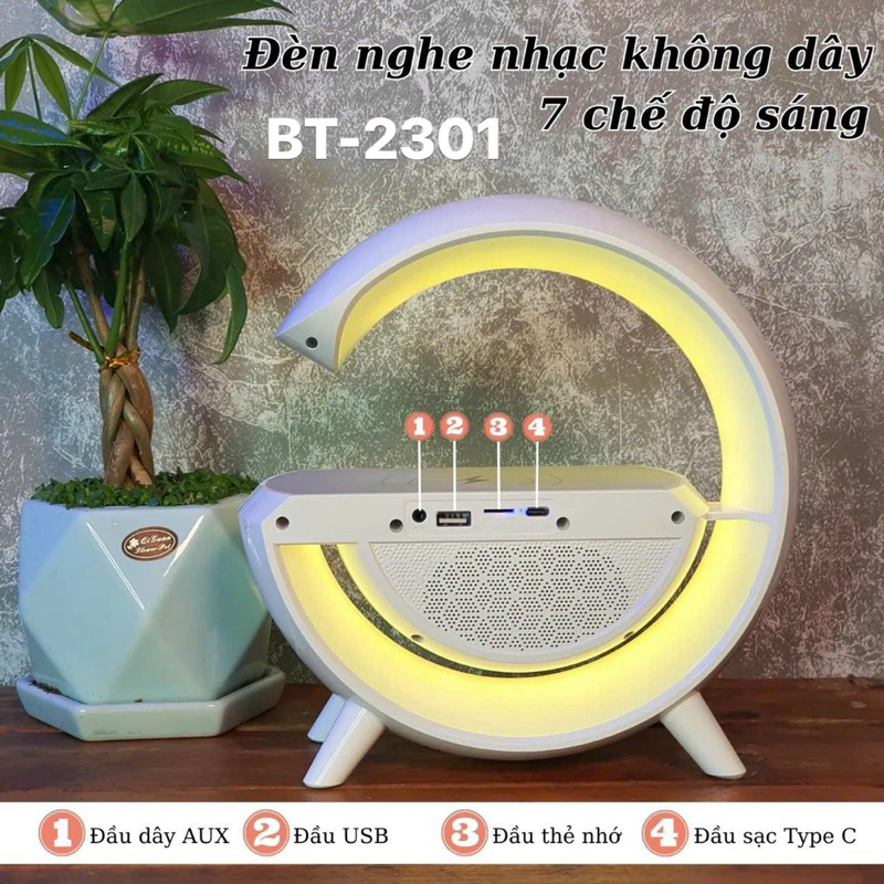 Loa Bluetooth chữ G Bt-2301 kèm hiệu ứng không dây | Shopee Việt Nam