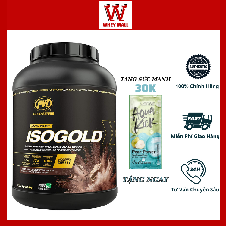 ISO GOLD PVL Cung Cấp 27gr Protein Siêu Tinh khiết PVL Iso Gold 5Lbs (2 ...