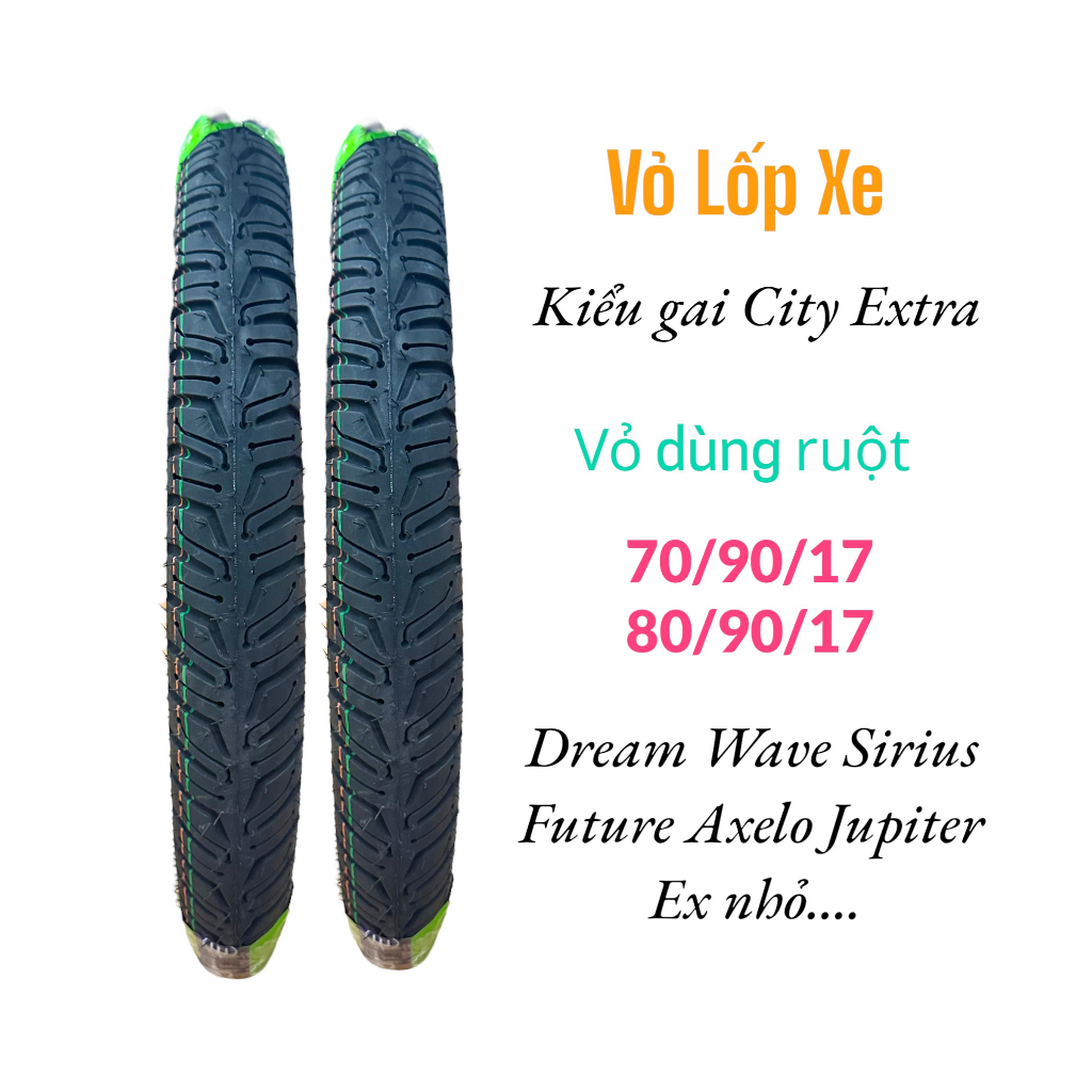 Vỏ Dùng Ruột Kiểu Gai Extra Gắn Wave Sirius Future Axelo Jupiter Ex nhỏ và nhiều xe khác thương ...