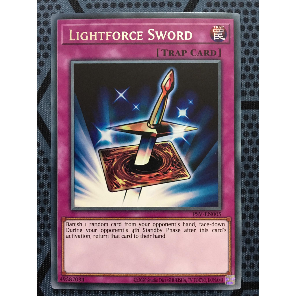 Bài yugioh thời đầu duel monster - Lightforce Sword - PSV-EN005 - Rare ...