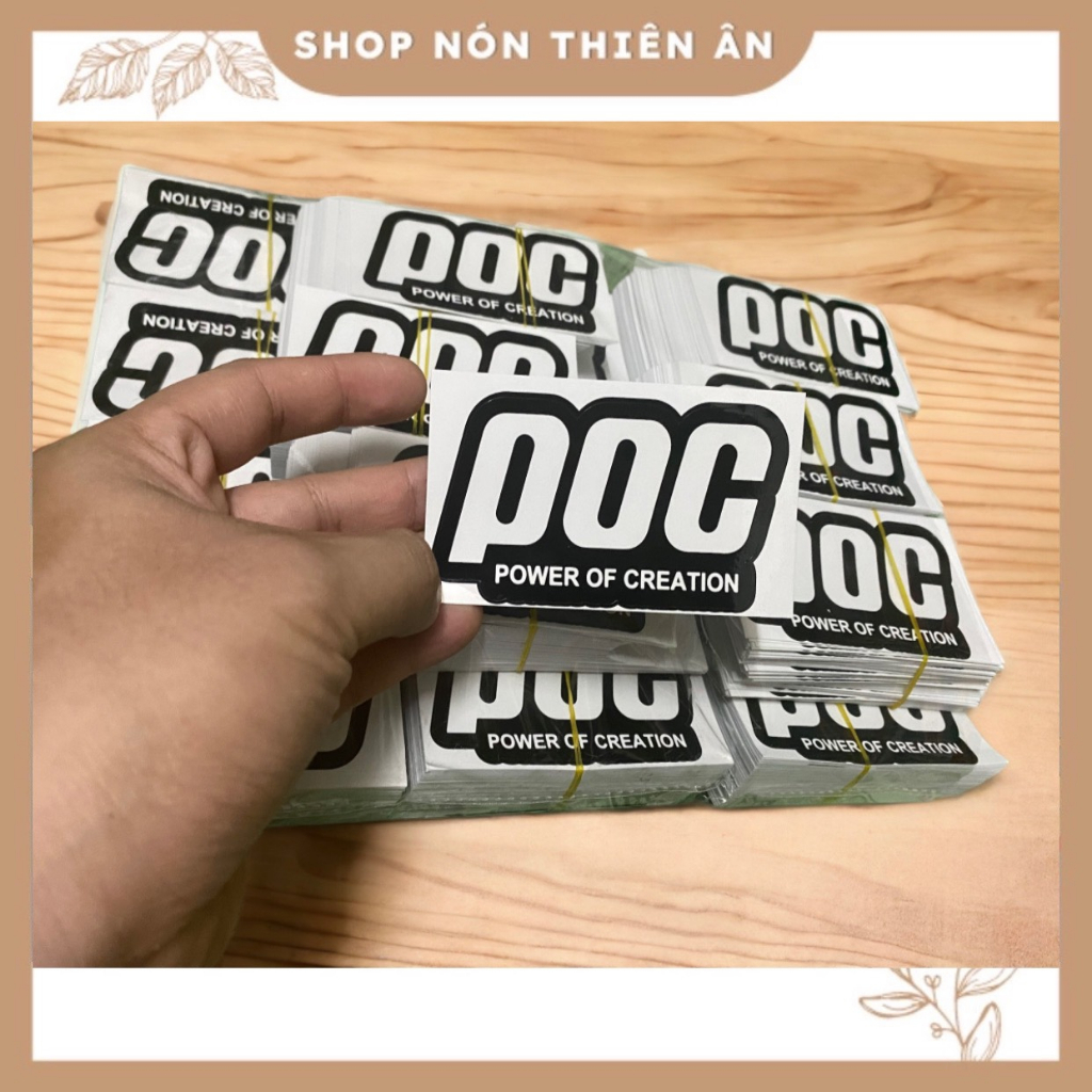 [STICKER] Tem Logo POC - Dán Nón Bảo Hiểm - Xe - Điện Thoại - Laptop ...