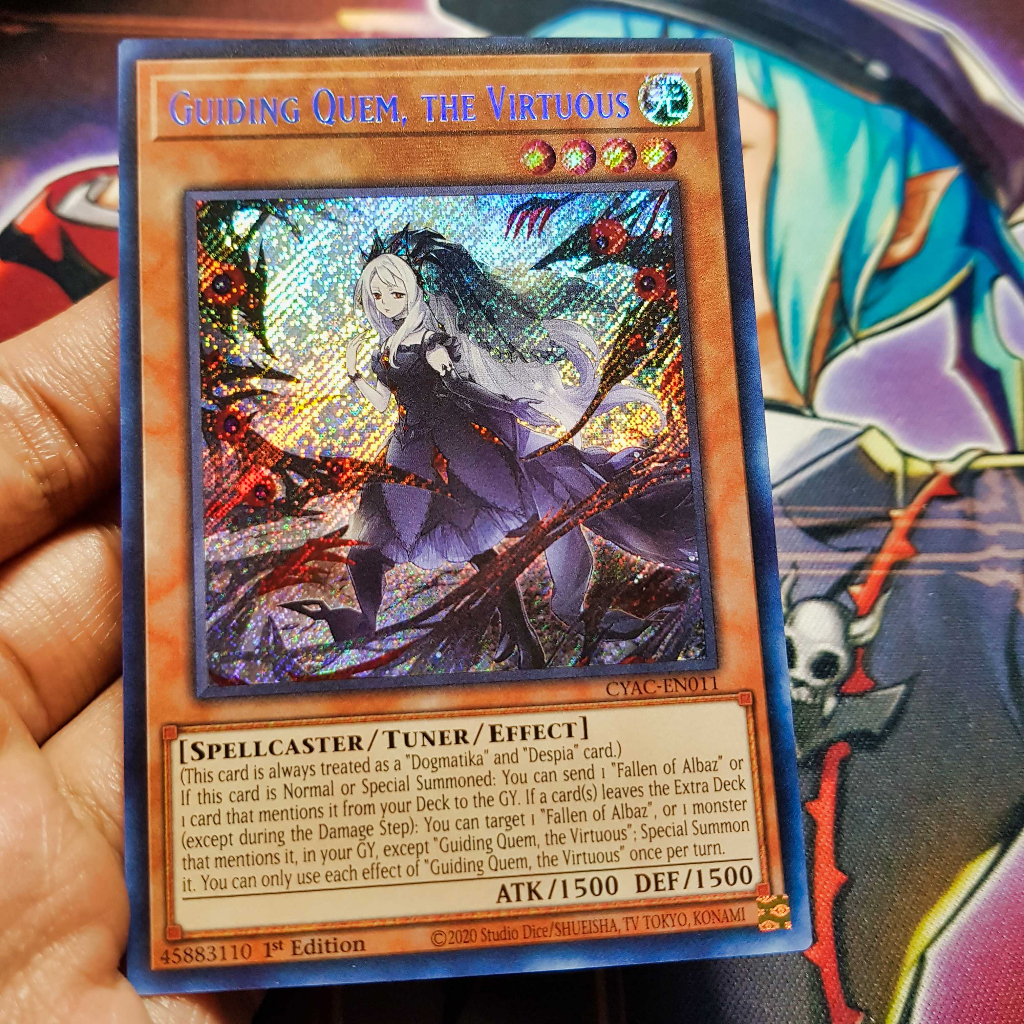 Thẻ bài Yugioh chính hãng | Guiding Quem, the Virtuous | CYAC Secret ...