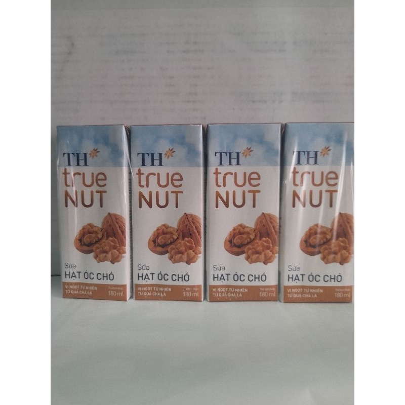 Lốc 4 hộp sữa TH true NUT hạt óc chó 180ml | Shopee Việt Nam