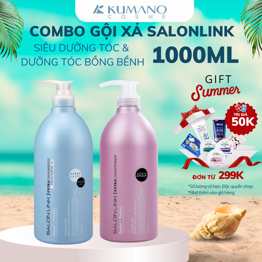 Combo dầu gội dầu xả Salonlink Extra Treatment 1000ml siêu dưỡng dùng ...