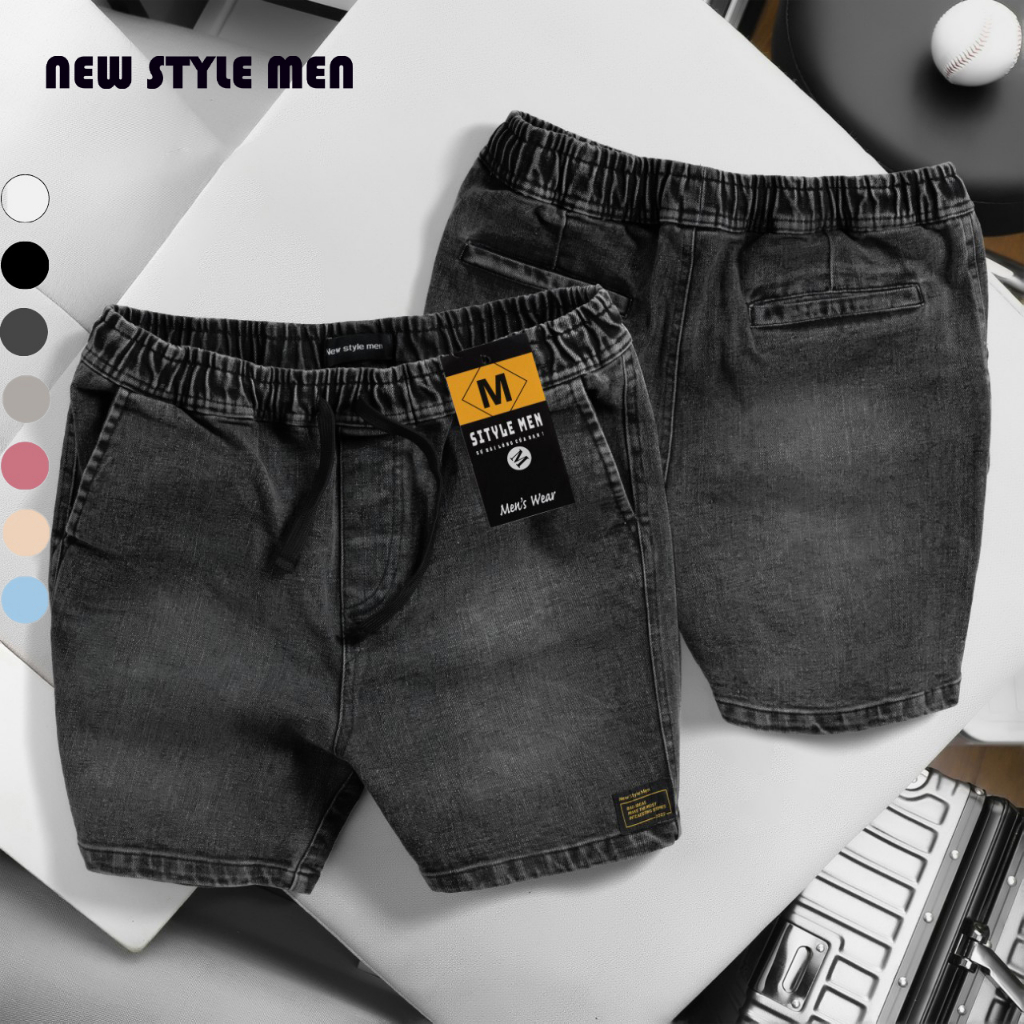 Quần short nam jean cao cấp MP MEN dày mềm co giãn thoải mái from trên ...