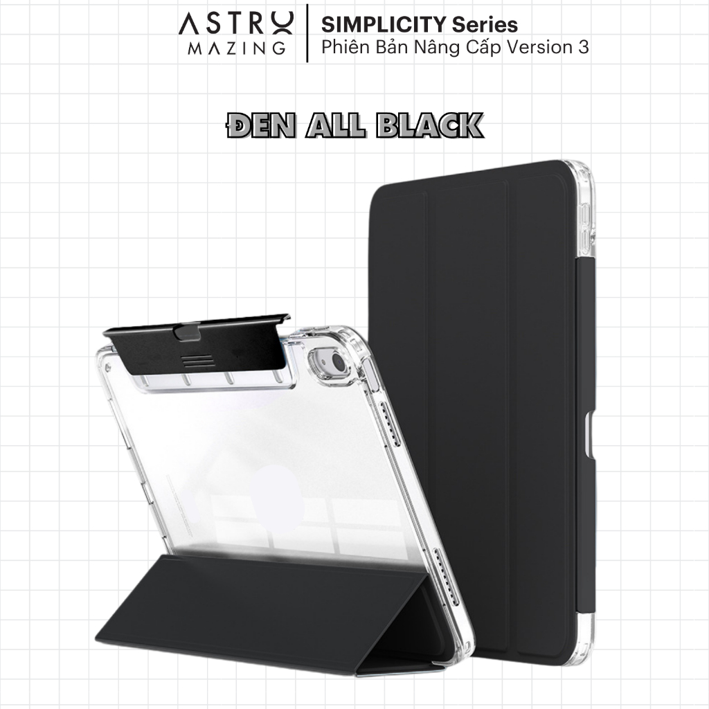 [diy V3] Bao Da Cover Ipad Basic Diy Màu Pastel Astromazing Khay Bút ẩn
