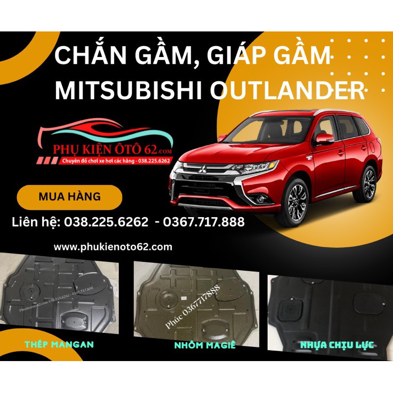[Hàng chuẩn y như tấm zin] Chắn gầm, giáp gầm bảo vệ động cơ Mitsubishi Outlander 16-23 | Shopee ...