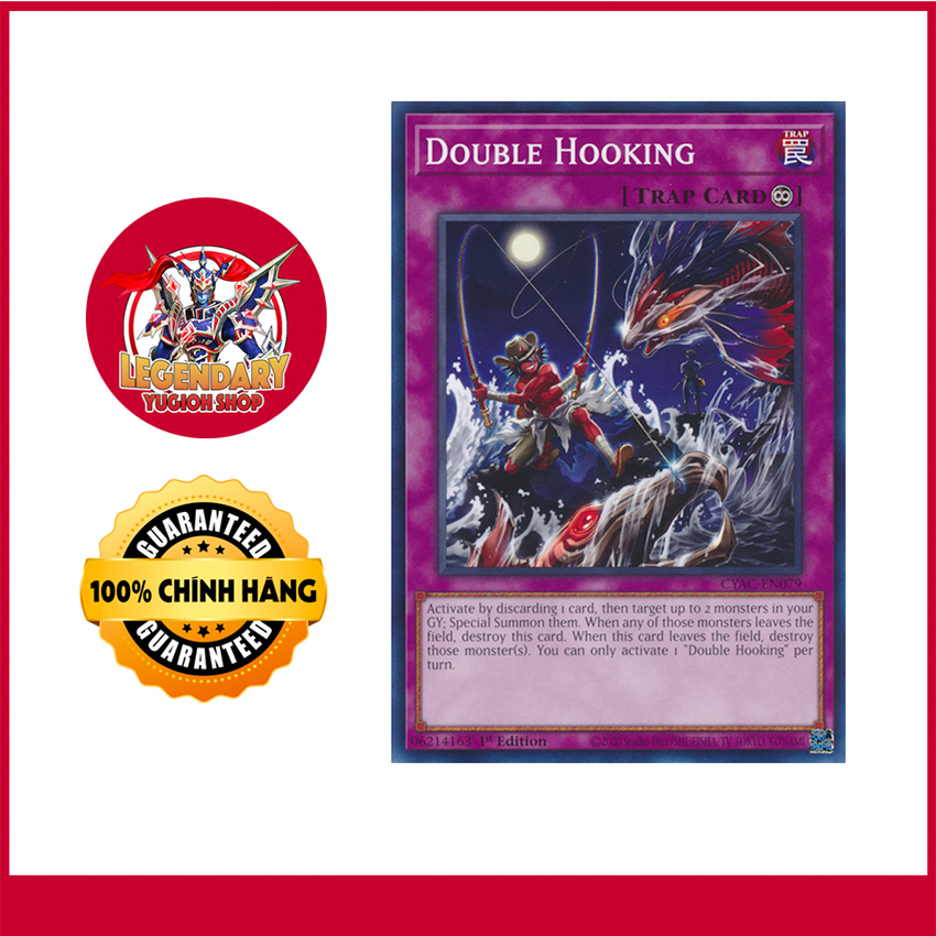 [Thẻ Bài Yugioh Chính Hãng] Double Hooking | Shopee Việt Nam