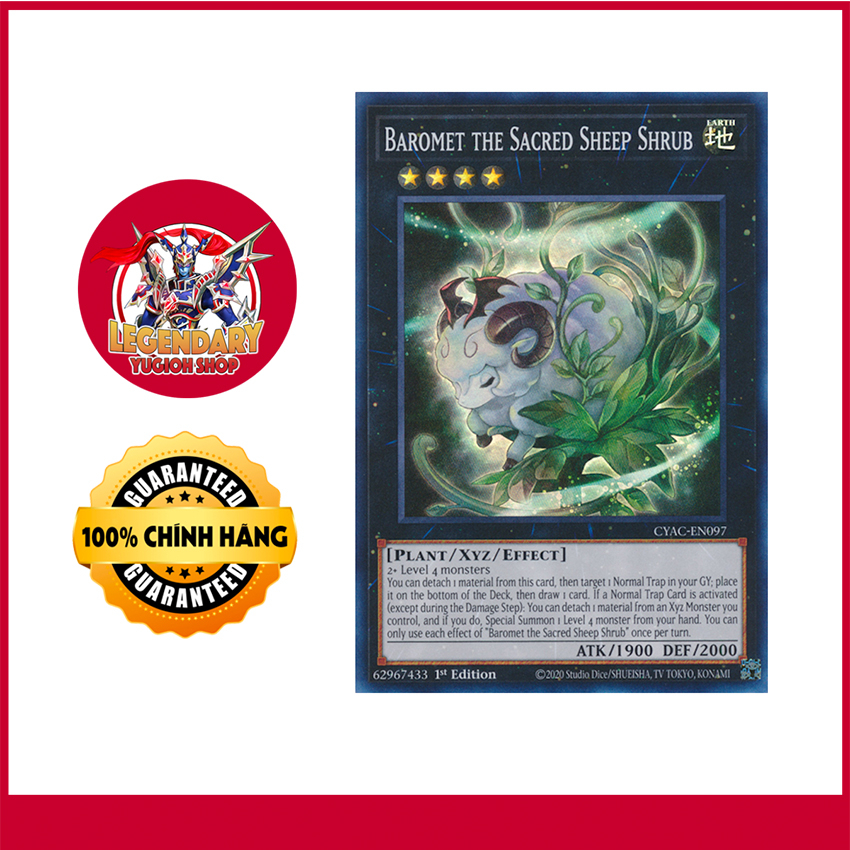[Thẻ Bài Yugioh Chính Hãng] Baromet the Sacred Sheep Shrub | Shopee Việt Nam