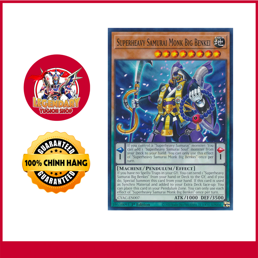 [Thẻ Bài Yugioh Chính Hãng] Superheavy Samurai Monk Big Benkei | Shopee Việt Nam