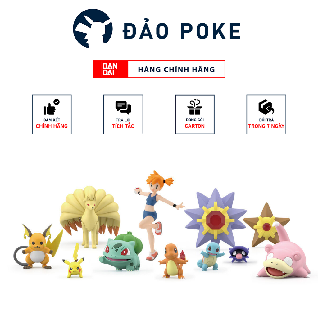 [CHÍNH HÃNG - BANDAI] Bộ sưu tập mô hình Pokemon vùng Kanto Vol.3 1/20 ...
