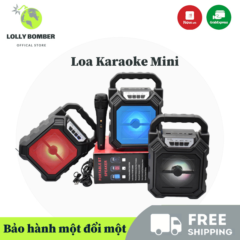 Loa Bluetooth Không Dây,Loa Karaoke Mini Micro-Loa Micro Cầm Tay SK-668 ...