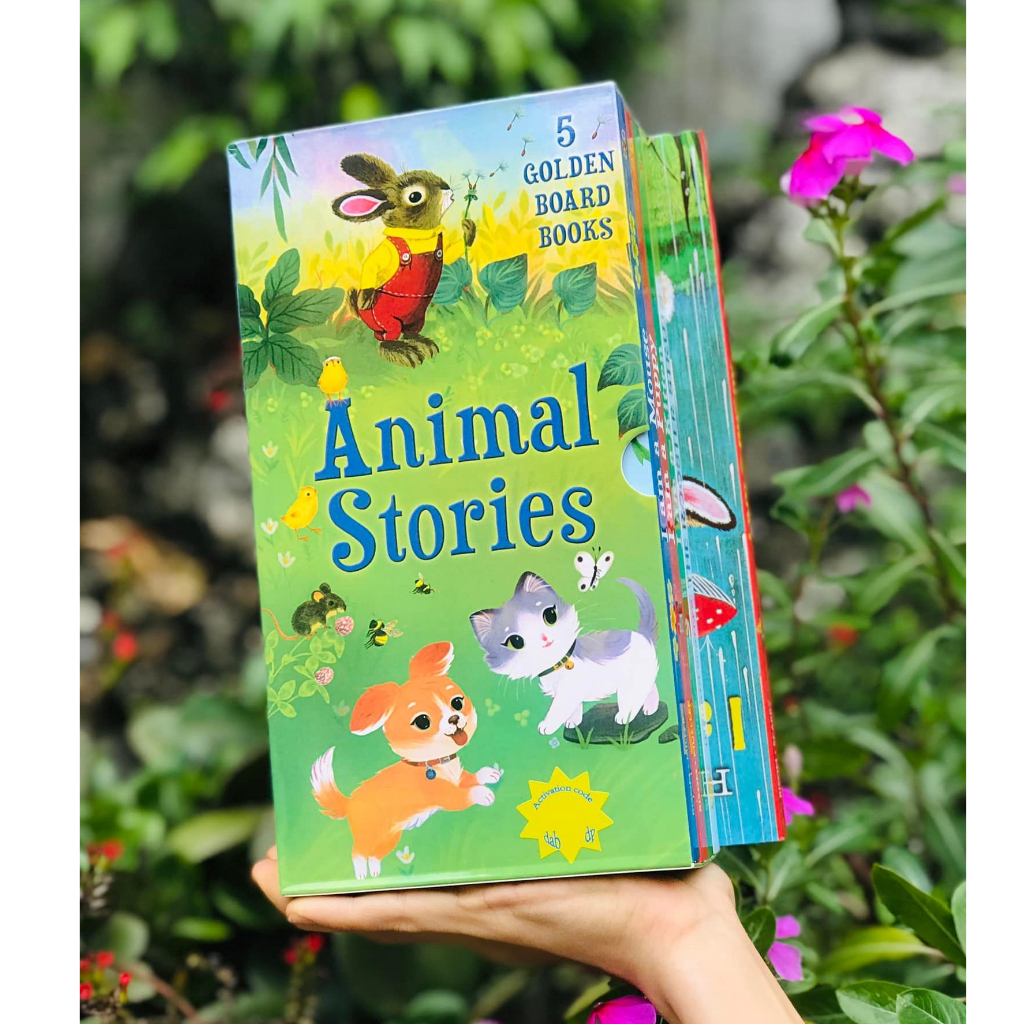 Sách - Animal Stories - hộp 5 cuốn bìa cứng | Shopee Việt Nam