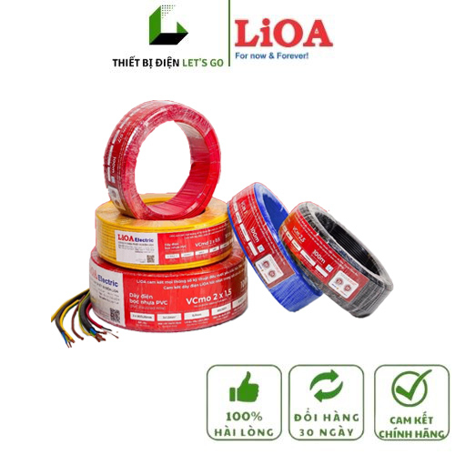 [Bán Theo Mét] Dây Điện Đôi Mềm LiOA Vcmo 2x2.5, 2x4, 2x6 | Shopee Việt Nam