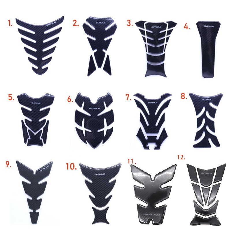 Tem Decal, tem xương cá vân carbon cao cấp dán chống bình xăng trầy, ốp ...
