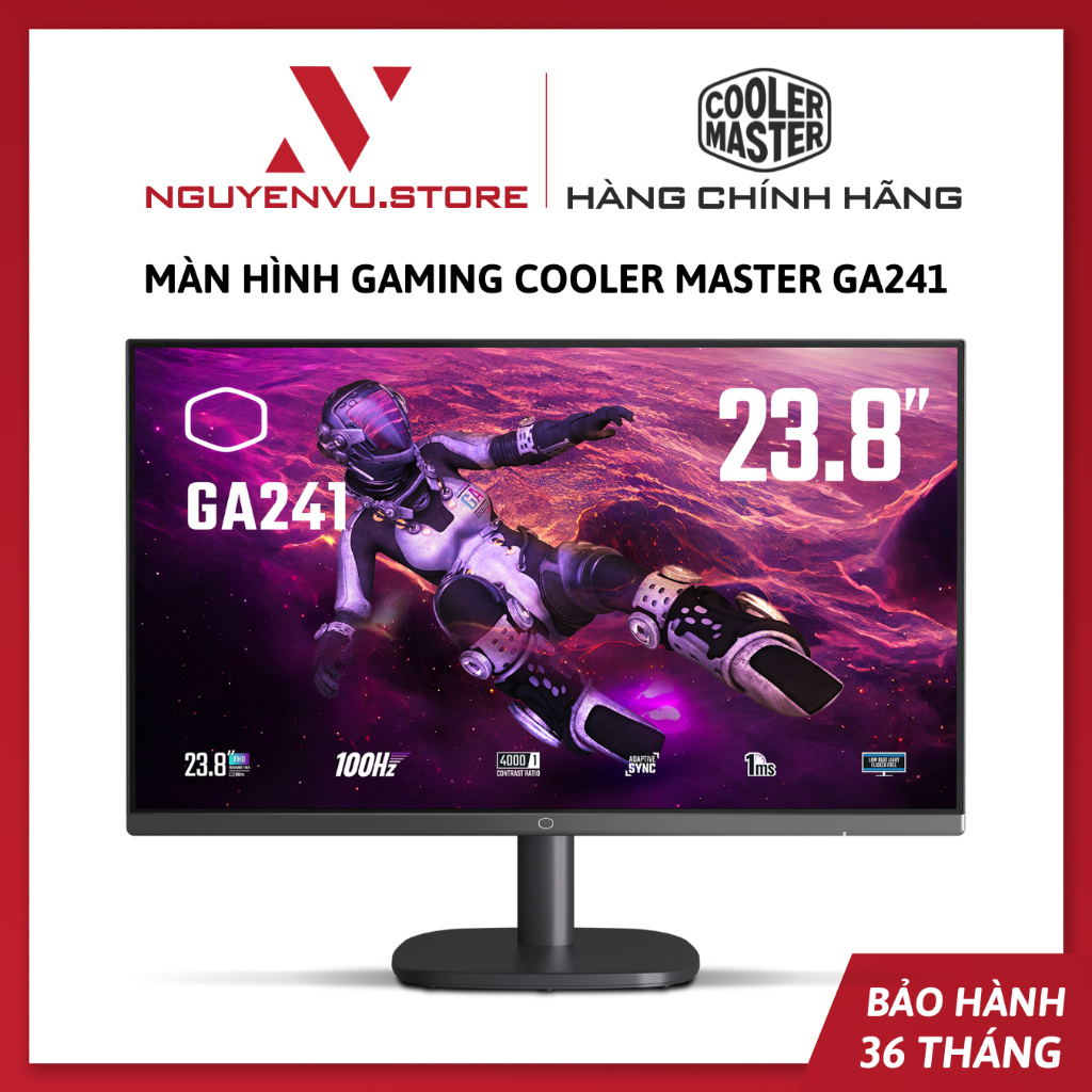 Màn hình gaming Cooler Master GA241 23.8 Inch (FHD/VA/100Hz/1ms ...