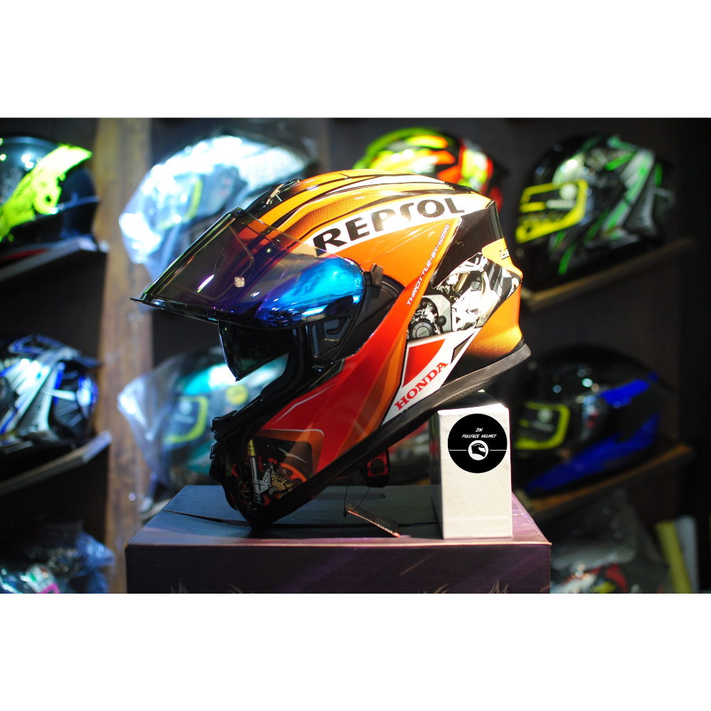 Mũ bảo hiểm Fullface ROC 08 Honda Repsol Version 2 (2 kính) | Shopee ...