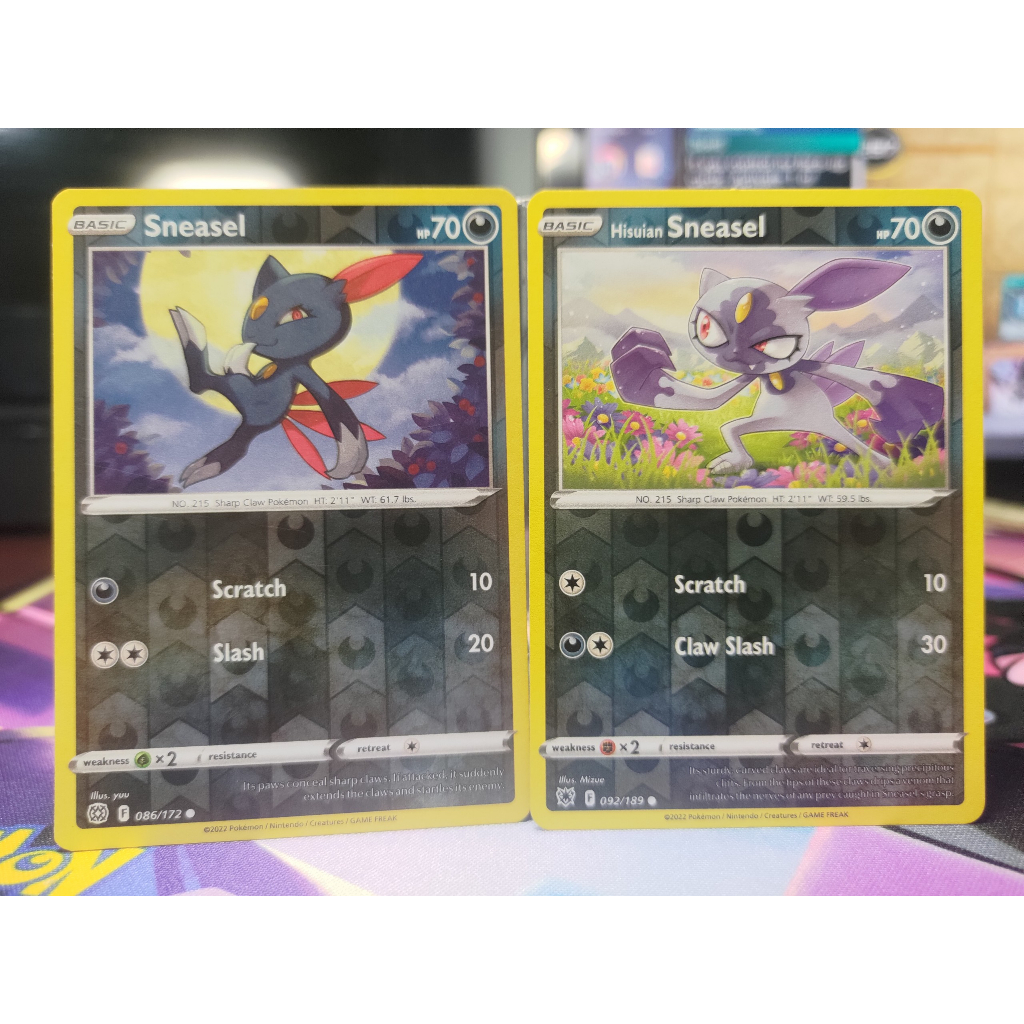 [KW2 Pokemon] [EN] Combo 2 Thẻ Pokemon Sneasel - Reverse Holo rare ...