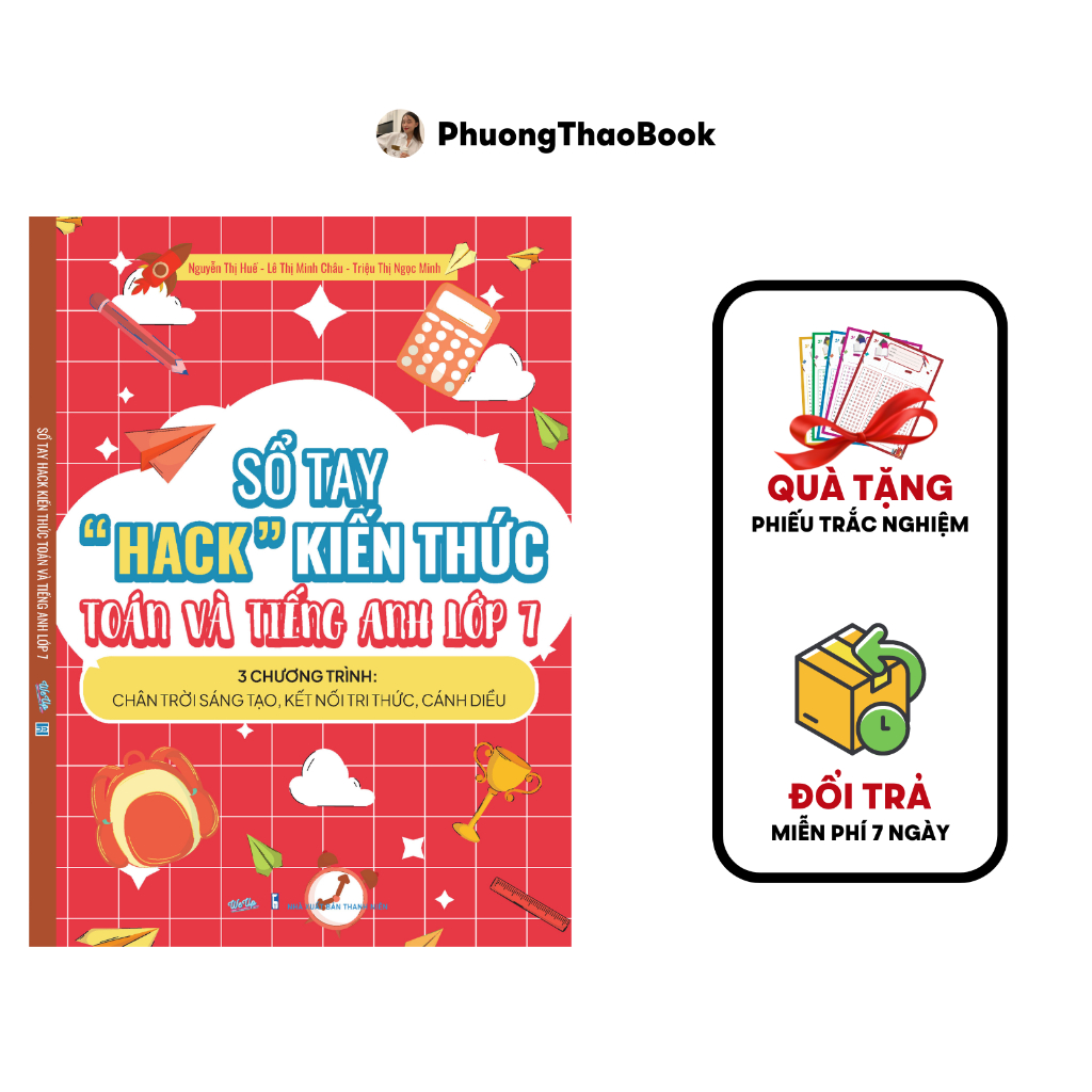 Sách - Sổ Tay Hack Kiến Thức Toán và Tiếng Anh Lớp 7 | Shopee Việt Nam
