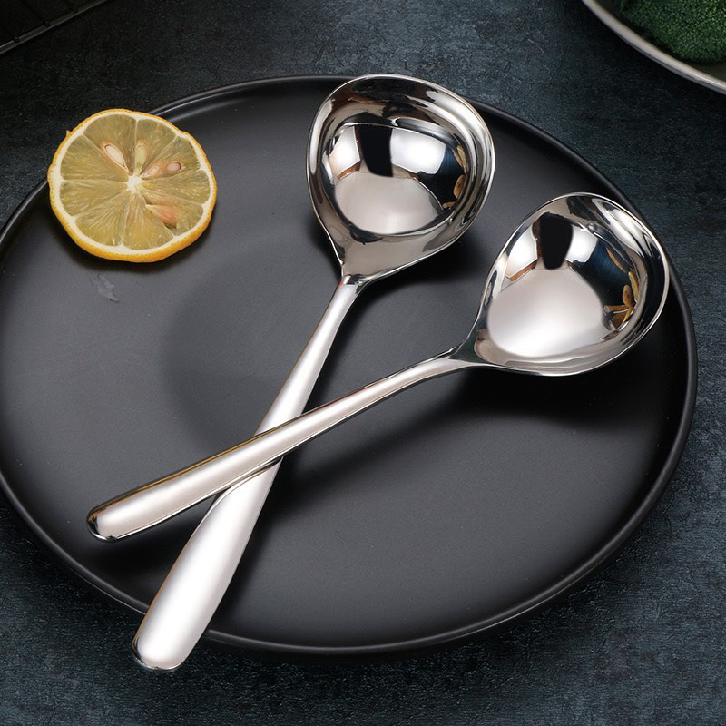 Muôi / Vá Múc Canh Inox 304 Mạ Vàng, Bạc Bóng Loáng Dày Dặn Bền Đẹp 20 ...