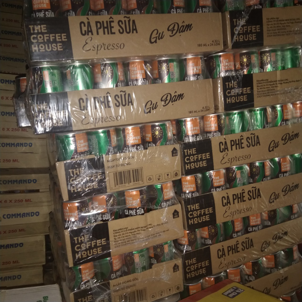Thùng 24 Lon Cà Phê Sữa Espresso The Coffee House Gu đậm 180ml | Shopee ...