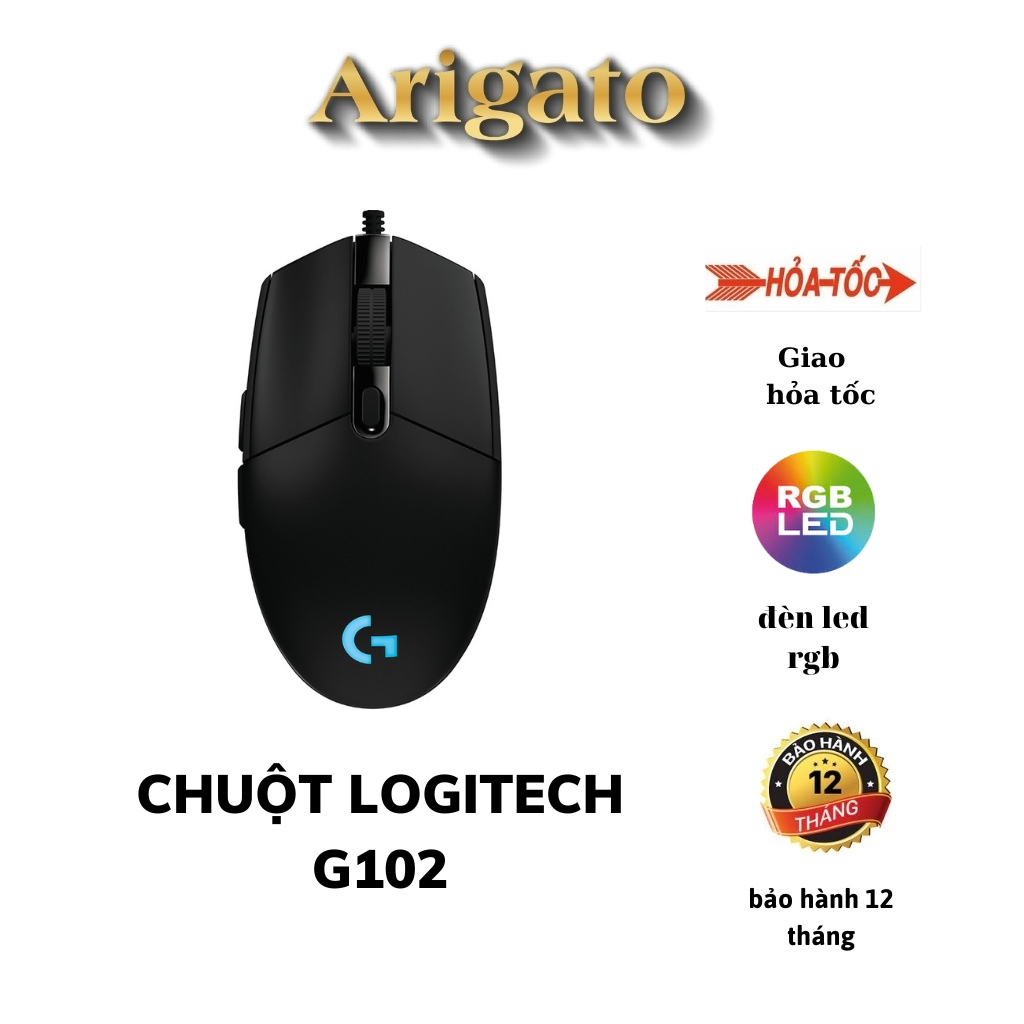 Chuột văn phòng, gaming logitech G102 Led RGB 8000DPI mới 100% bảo hành ...