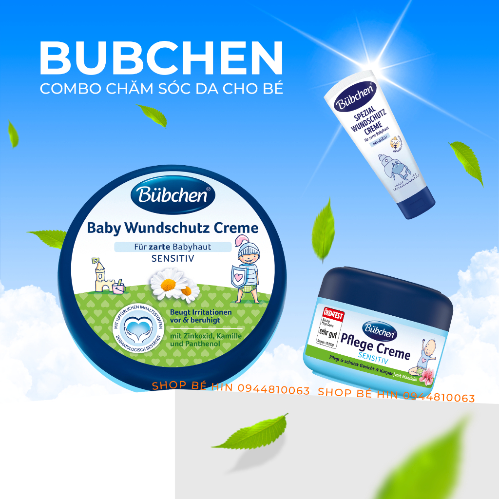 Kem chống hăm trẻ em Bubchen Đức, kem dưỡng da trẻ em Bubchen dành cho ...