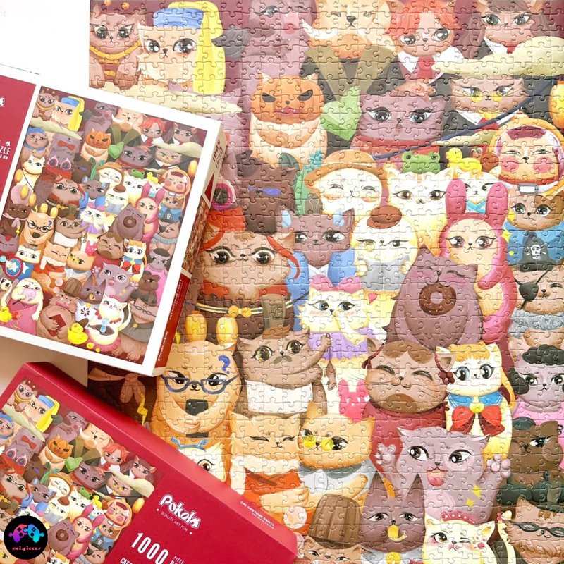 [Cat Costume Party] Bộ Tranh Ghép Hình Pokolo Deluxe 1000 Mảnh Kích ...